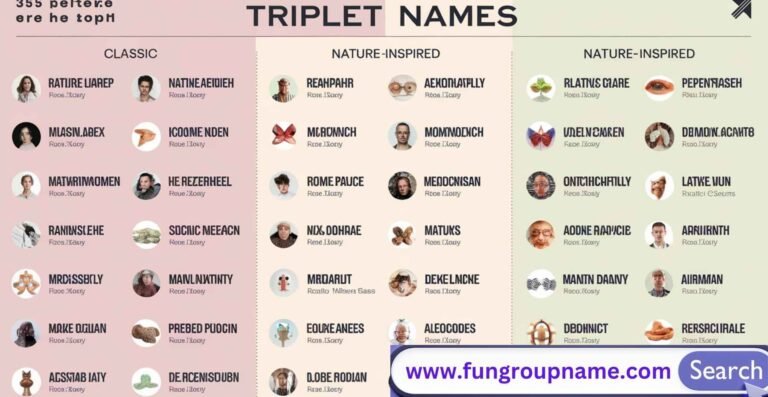 355 Triplet Names: Classic, Nature-Inspired & More! - fungroupname.com
