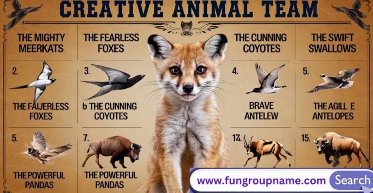 385 Creative Animal Team Names
