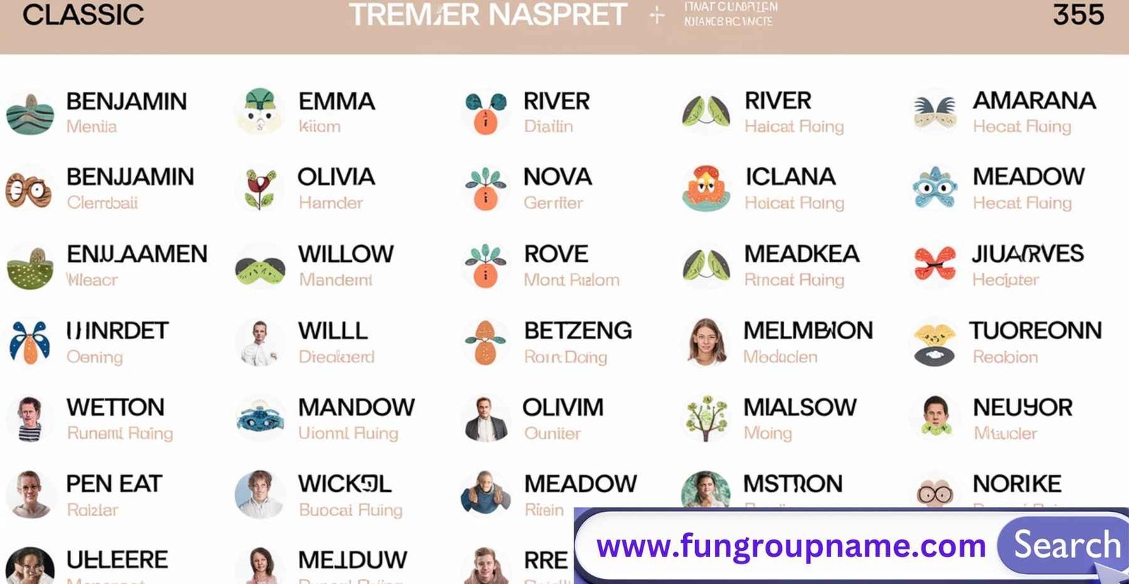 355 Triplet Names: Classic, Nature-Inspired & More! - fungroupname.com
