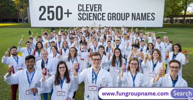 250+ Clever Science Group Names