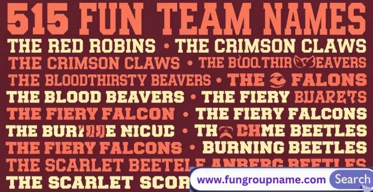 515 Fun Red Team Names!