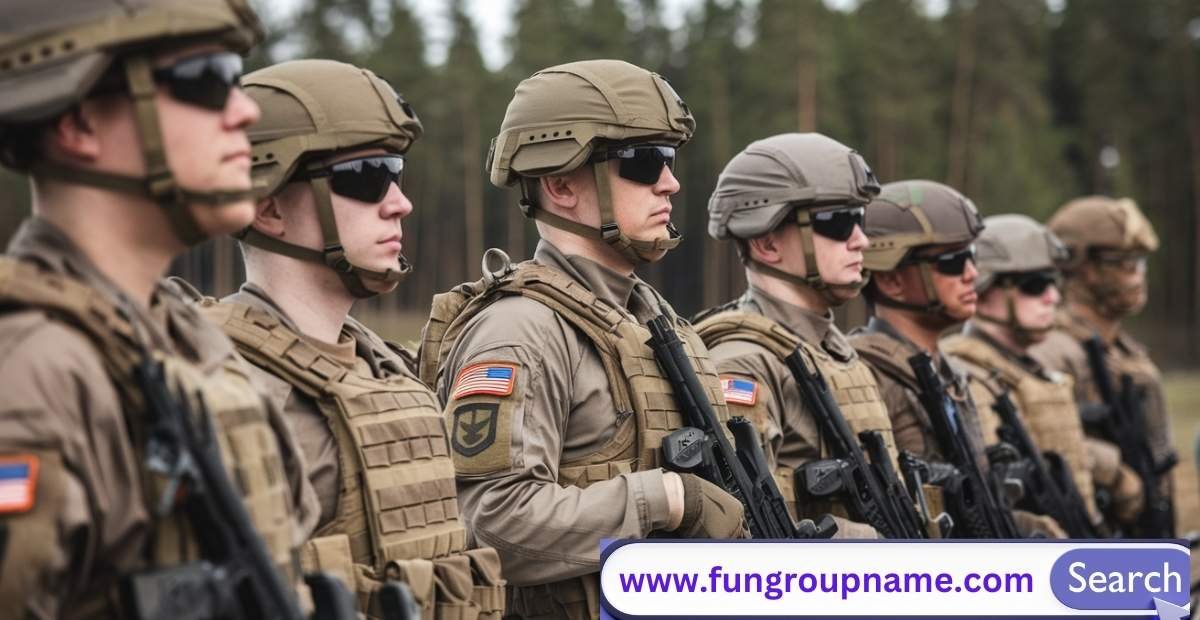465 Inspired Military Team Names
