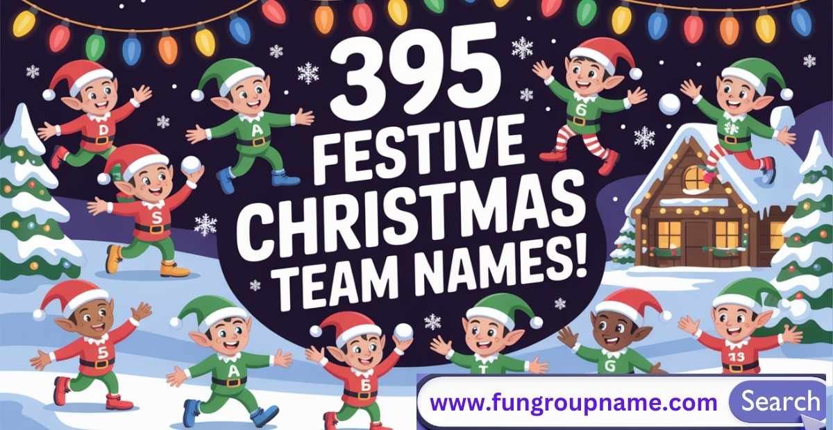 395 Festive Christmas Team Names!