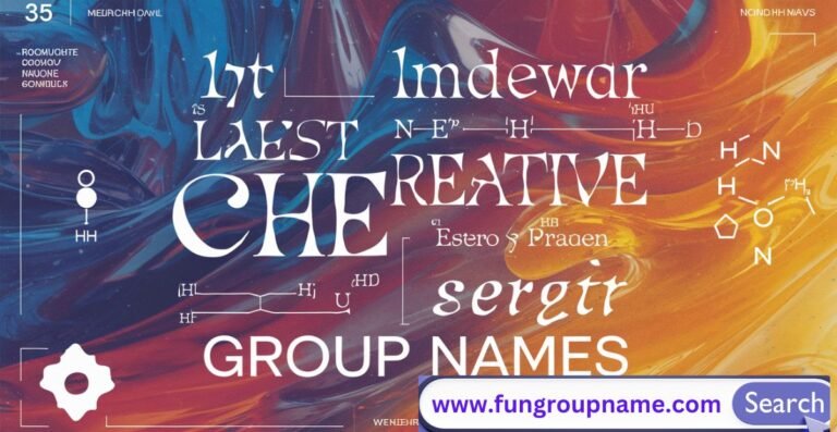 385 Creative Chemistry Group Names