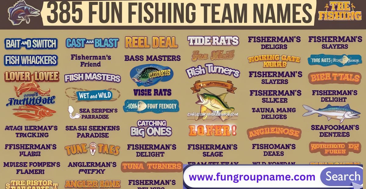 385 Fun Fishing Team Names