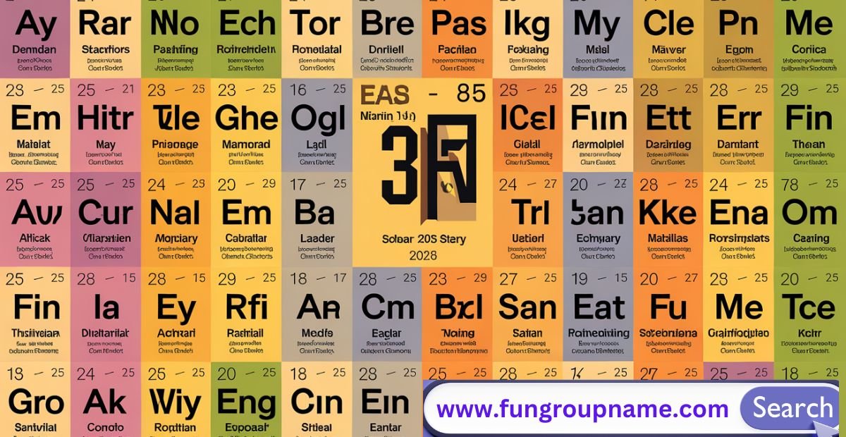 385 Creative Chemistry Group Names