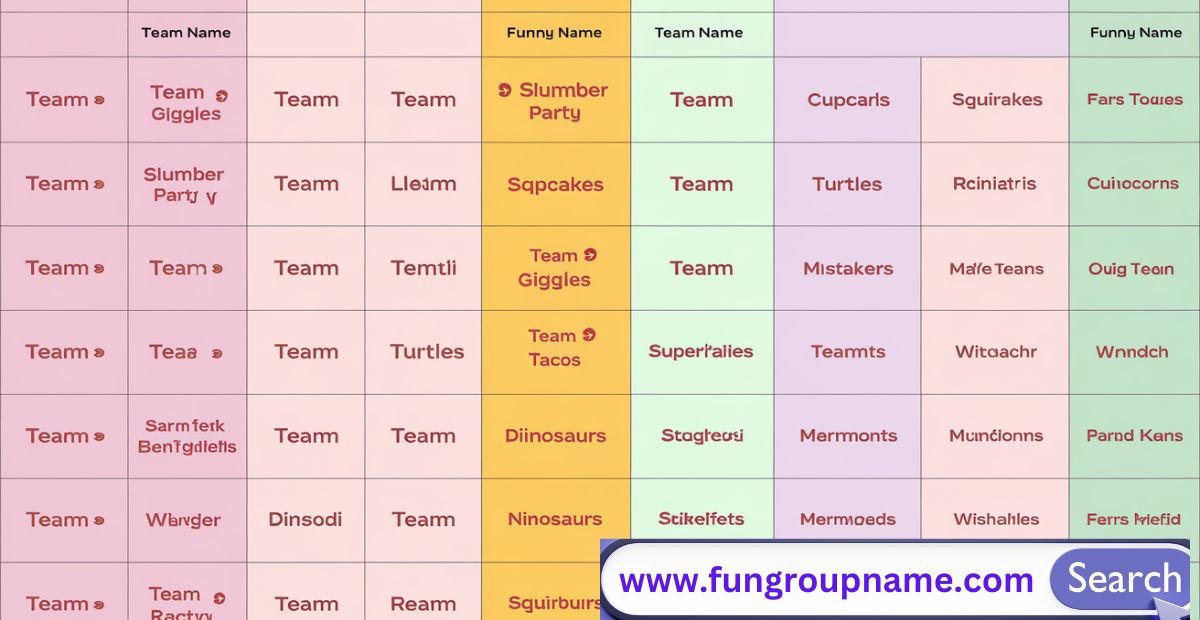 385 Funny Names For Work Teams