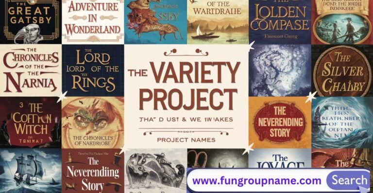 415 Project Names For Work, School & More!