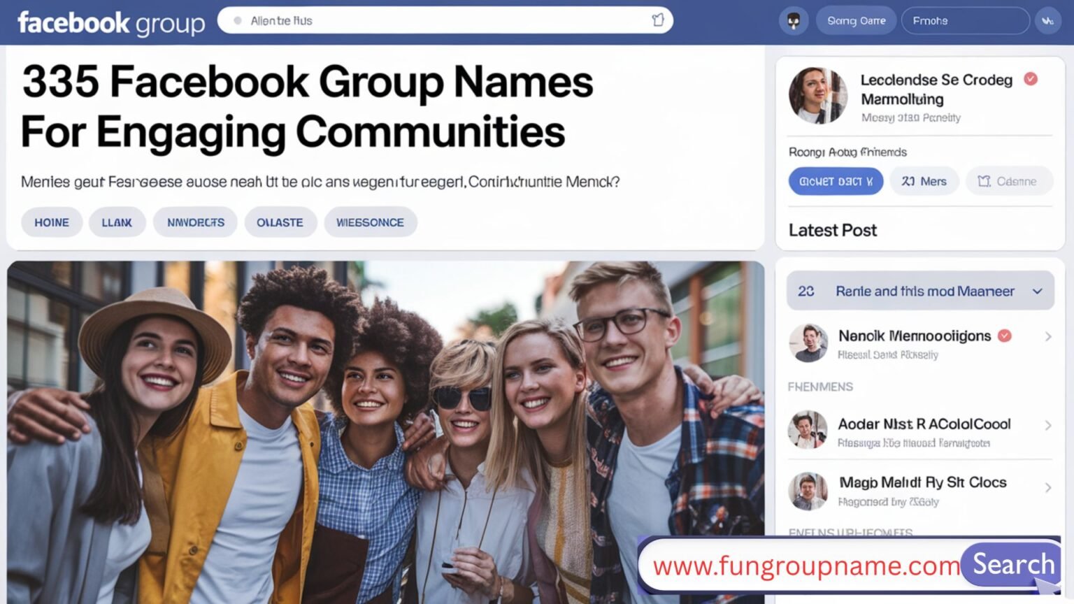 335 Facebook Group Names For Engaging Communities
