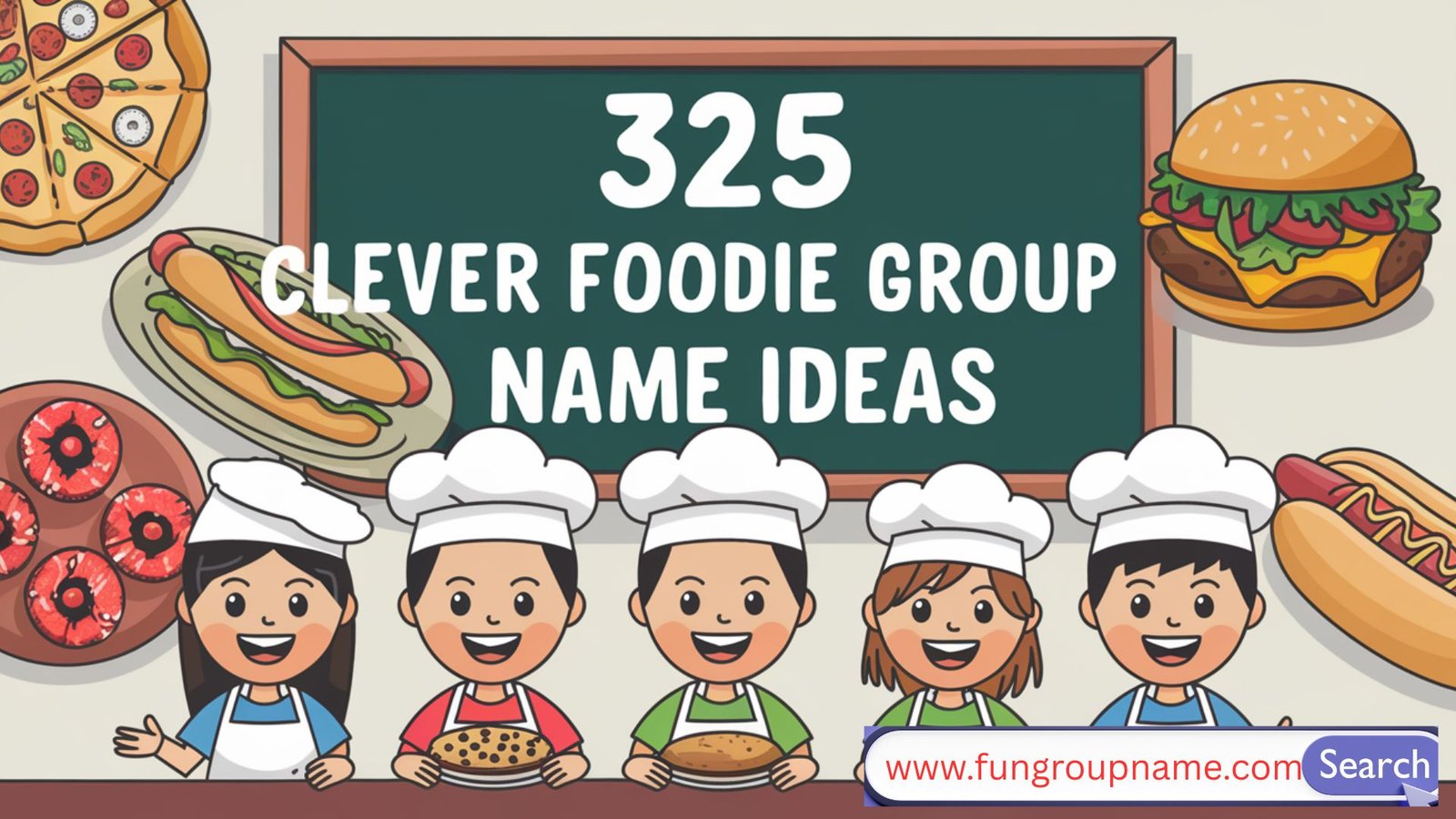 325 Clever Foodie Group Name Ideas