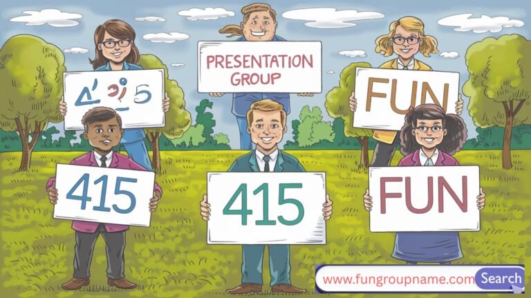 415 Fun Presentation Group Names
